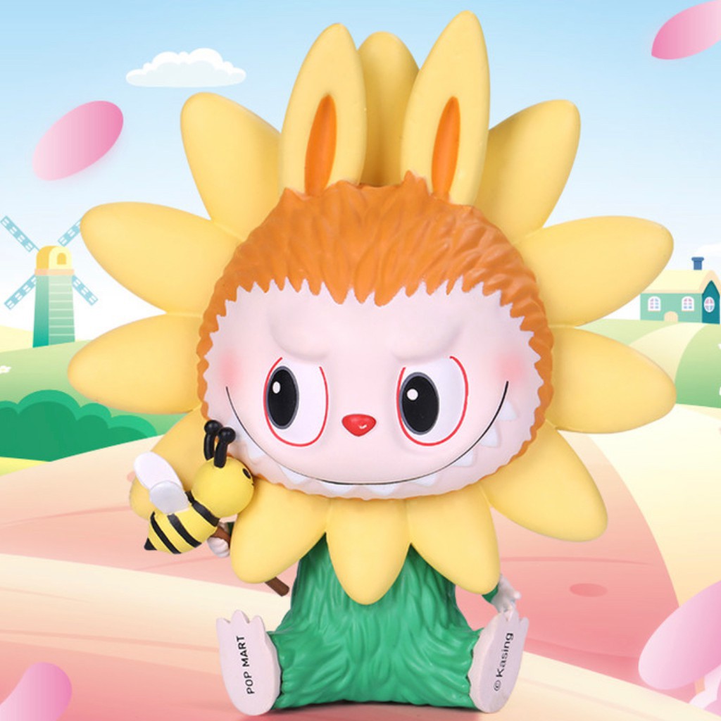 【ของแท้】POPMART LABUBU LABUBU ชุดดอกสปิริต Handmade ของเล่นเด็ก ของขวัญ ...