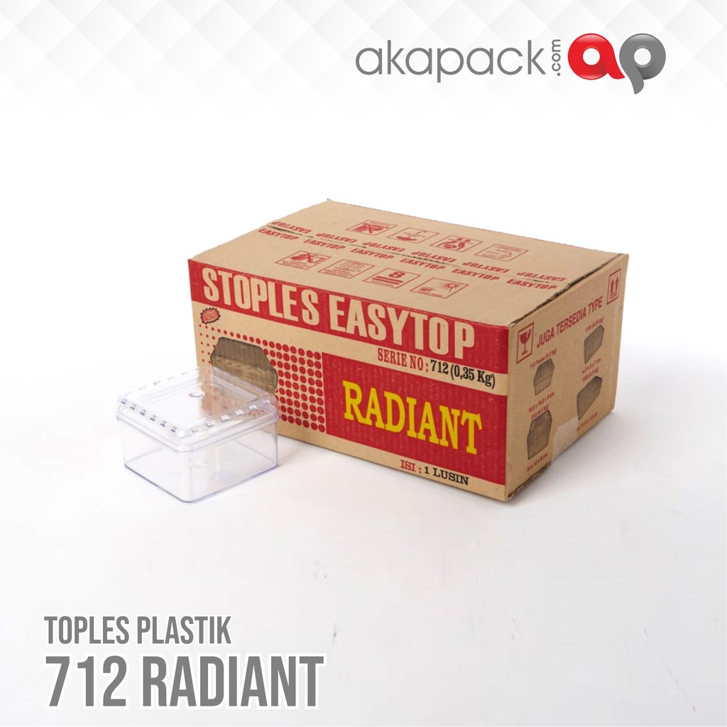 (12 ชิ้น) กระปุก EASYTOP 712 (0.35 กก.) RADIAN Box 350 กรัม | Shopee ...