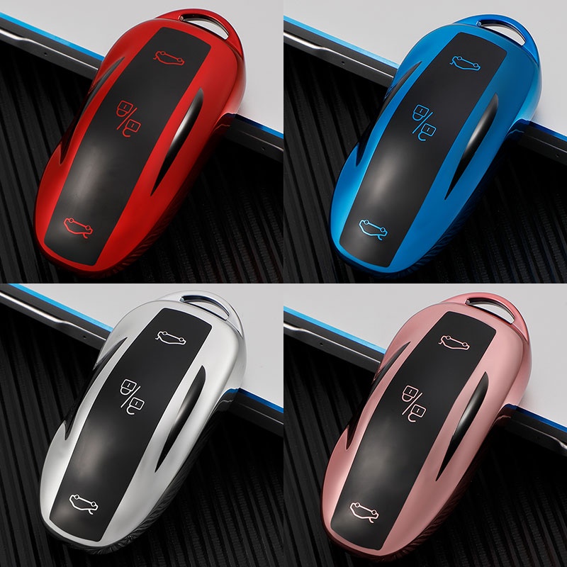 Longjia Vmax RFI 175 เคสกุญแจรีโมตรถยนต์ TPU สีดํา สําหรับ Tesla Model ...