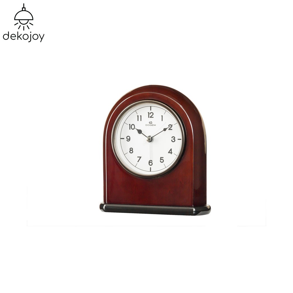 DOGENI นาฬิกาปลุก รุ่น TEW004DB นาฬิกาตั้งโต๊ะไม้ นาฬิกาปลุกตั้งโต๊ะ เสียงสัญญาณ เข็มเดินเรียบ ...