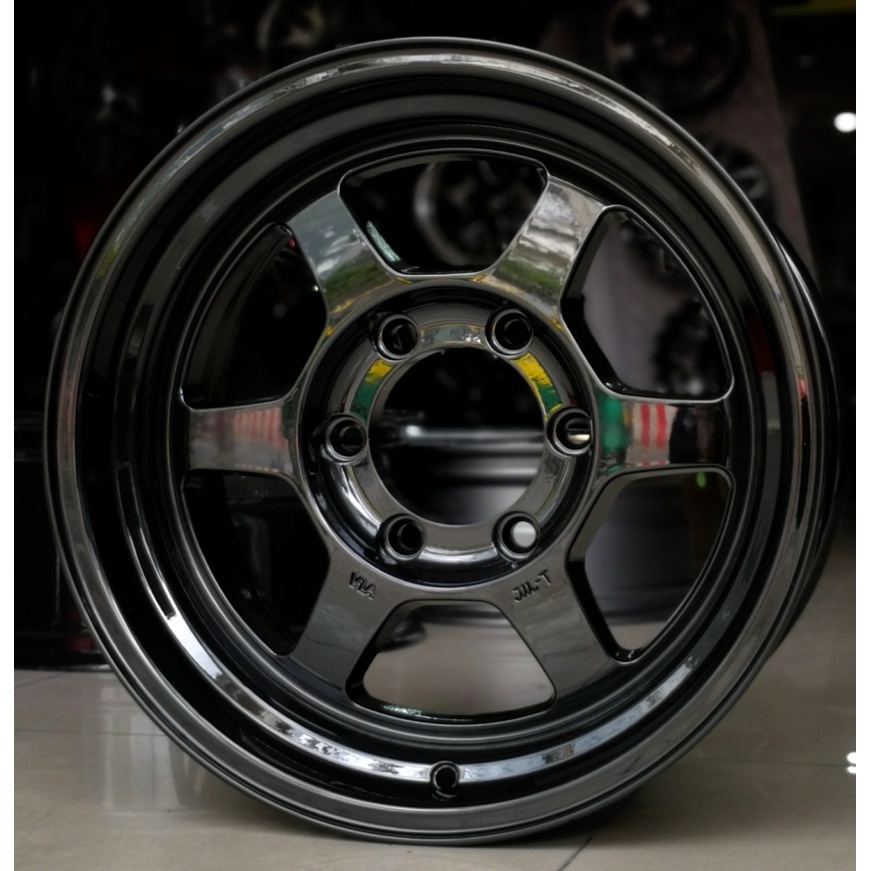 ล้อแม็กใหม่ Te37X 6รู139 ET0 ดำแวว 8-16นิ้ว | Shopee Thailand