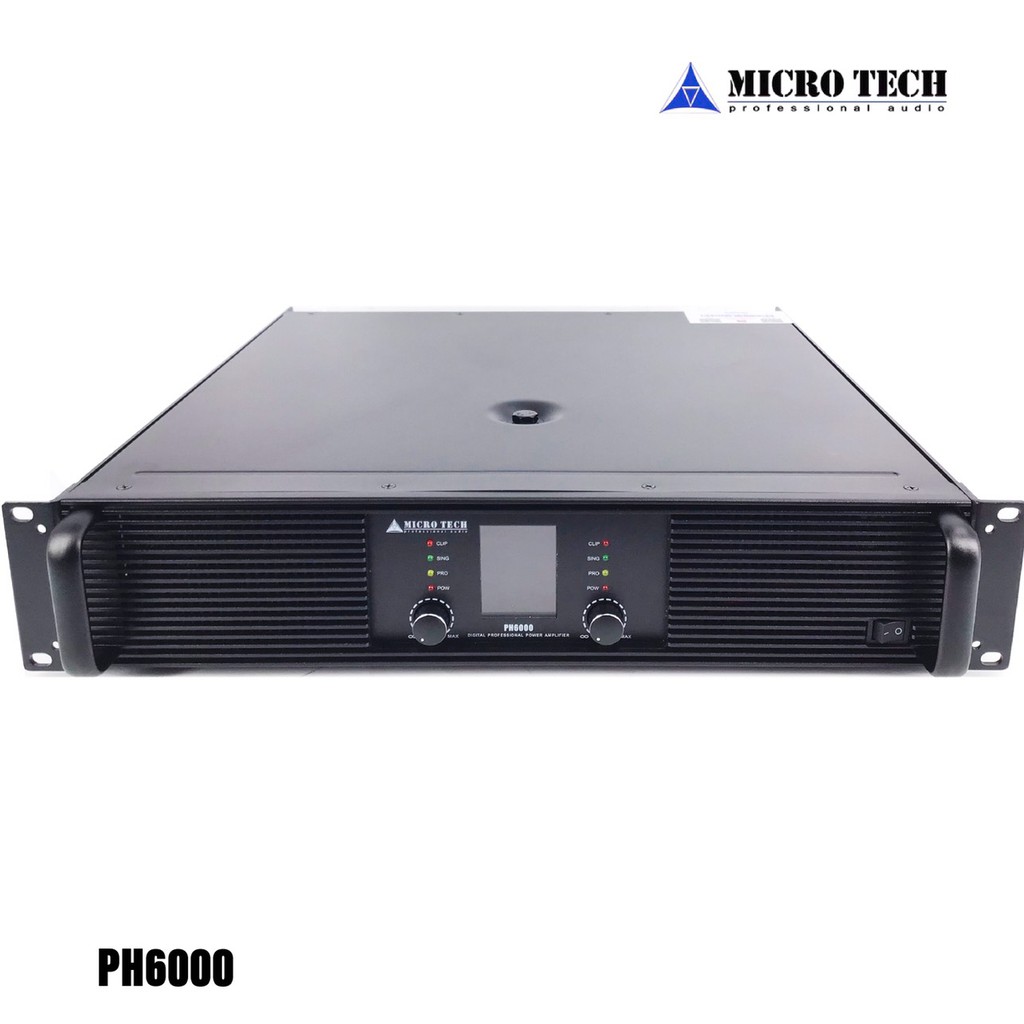 MICRO TECH PH-6000 เพาเวอร์แอมป์ 2CH กำลังขับ 600x2 W สินค้าใหม่แกะกล่อง 100% รับประกันสินค้า 1 ...