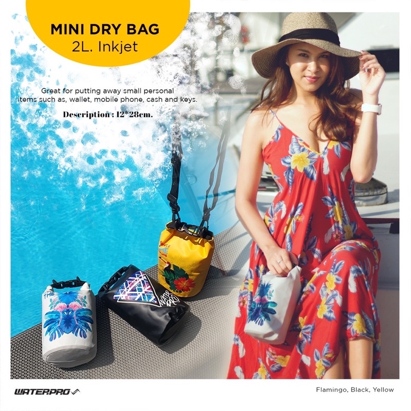 WATERPRO Mini Dry Bag 2L กระเป๋ากันน้ำขนาดเล็ก ดีไซน์คาแรกเตอร์สนุก ...
