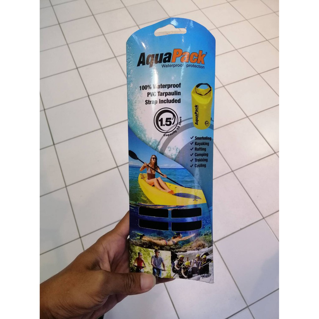 กระเป๋ากันน้ำ Aqua Dry Pack ของเเท้ (มีหลายขนาด 1.5L,3L,5L,10L,15L,20L) | Shopee Thailand