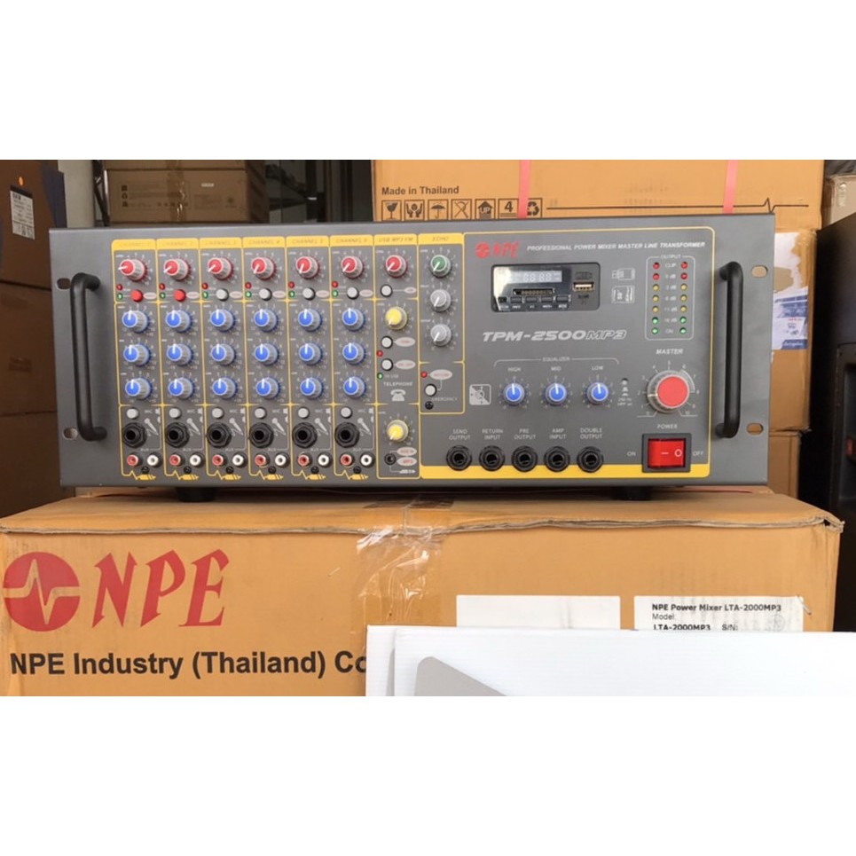 เครื่องขยายเสียงNPE TPM-2500MP3 TRANSFORMER POWER MIXER 2,500W | Shopee Thailand
