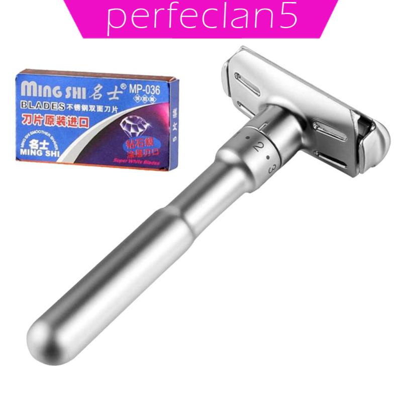 Mens Classic Double Edge Safety Razor Beard Shaver + Free Stainless ...