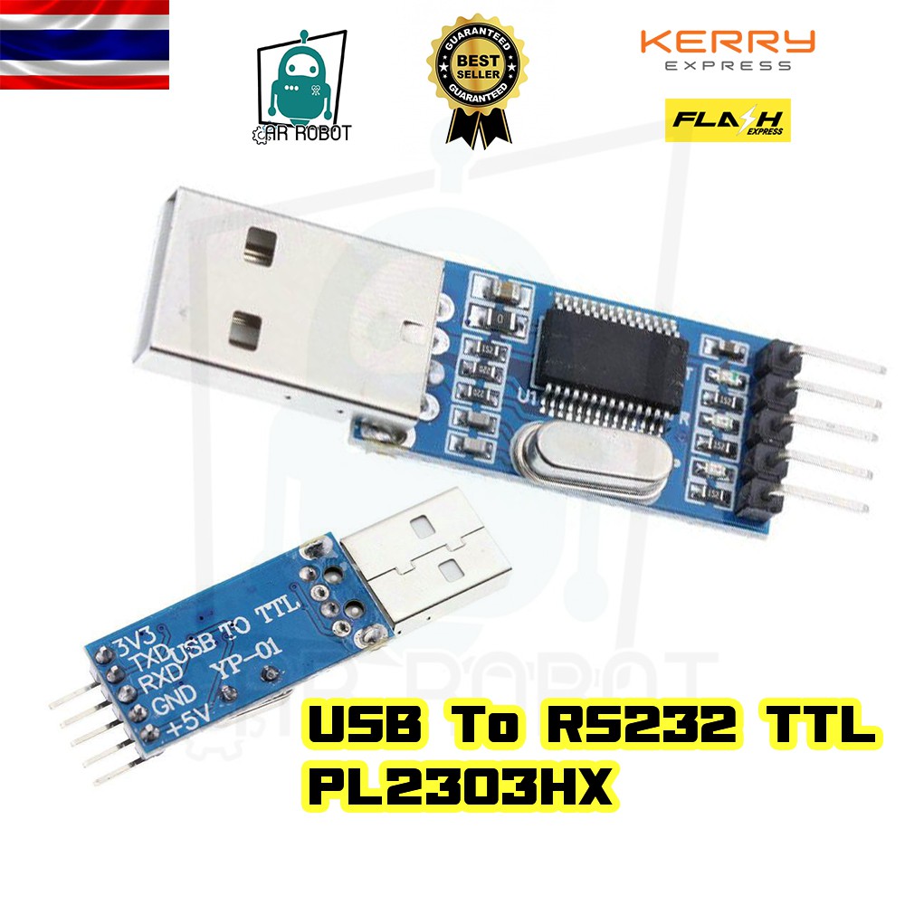 USB To RS232 TTL PL2303HX Auto Converter Module Adapter for Arduino ...