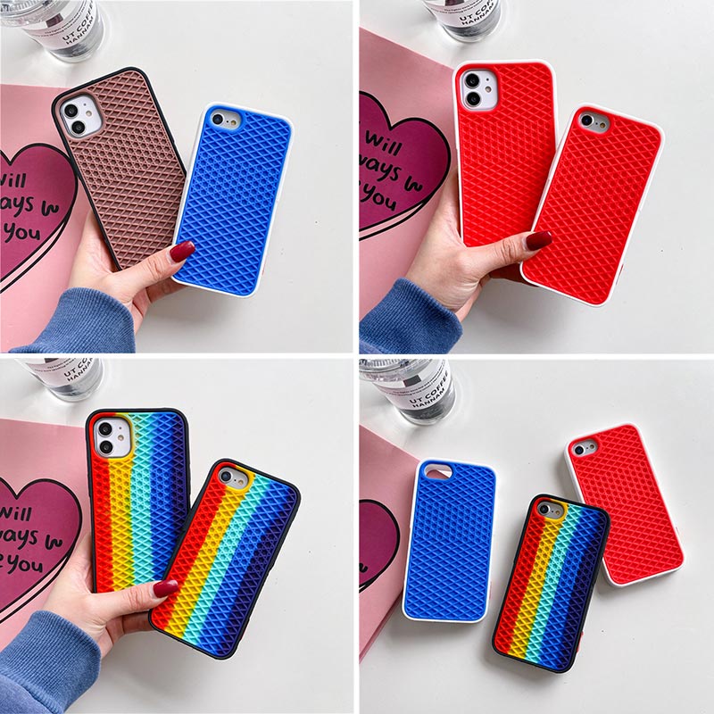 พื้นรองเท้า ซิลิโคนกันกระแทก เคสโทรศัพท์ Phone 12 Mini 11 Pro Max ...
