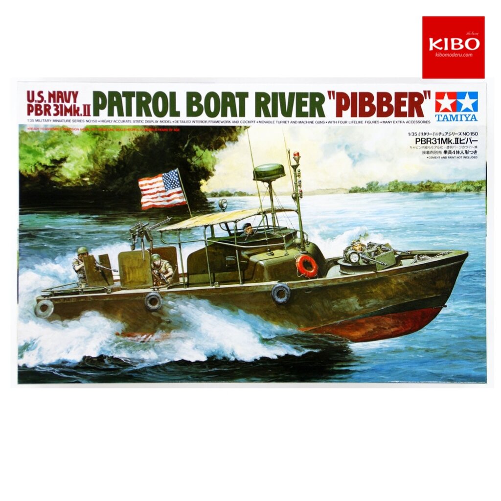 โมเดลเรือตรวจการณ์ลำน้ำ Patrol Boat River U.S.Navy PBR Pibber 1/35 ...