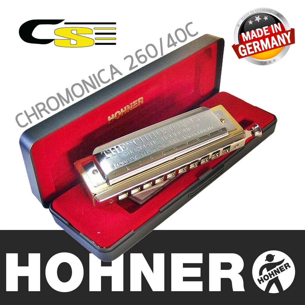 Hohner ฮาร์โมนิก้า รุ่น Chromonica260 Harmonica 260/40 Key C * Made in ...