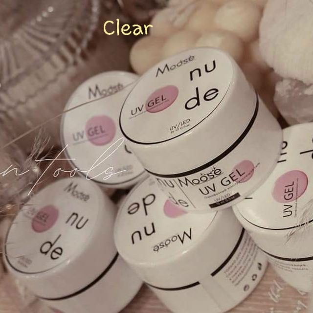 บิวเดอร์เจลต่อเล็บ เคลือบเล็บ Moose Builder gel 10 สี แบบกระปุก 15ml ...