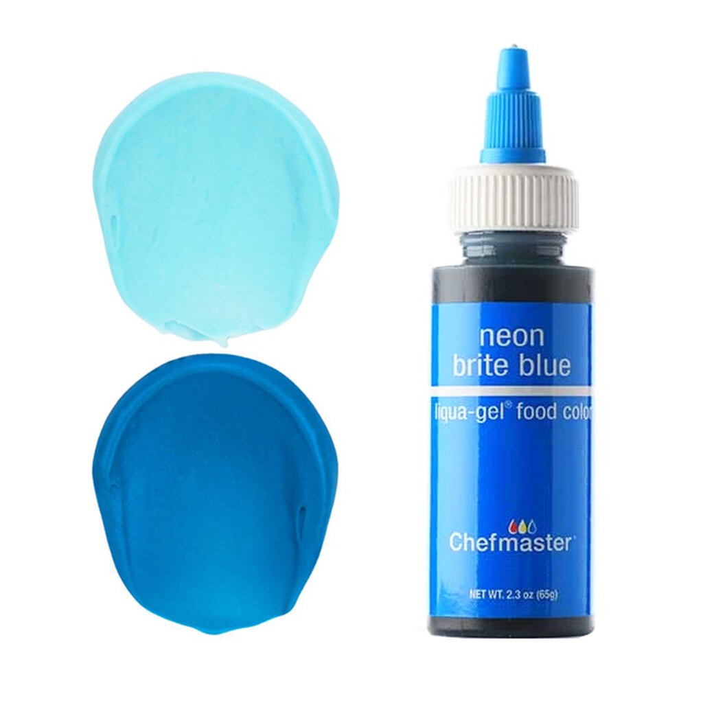 Chefmaster Color Neon Blue - Gel 2.3oz / 5701 สีเจลผสมอาหาร สีฟ้านีออน ...