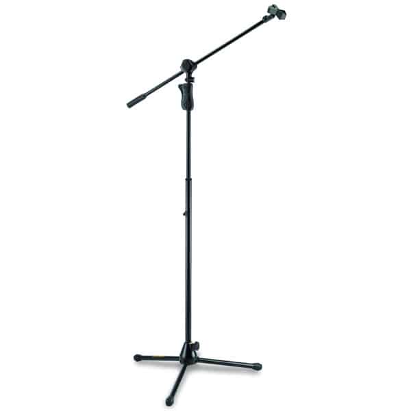 Hercules MS632B EZ Grip Tripod Microphone Stand with 2-In-1 Boom and EZ ...