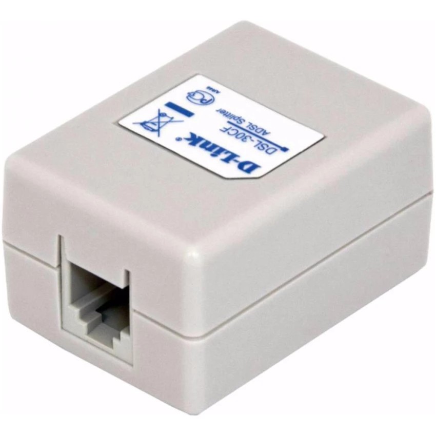 BOX ADSL splitter d-link dsl-30cf สายโทรศัพท์ 1 ออ 2 D-Link แท้ 100% ...
