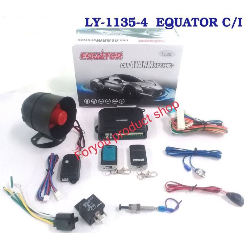 EQUATOR กันขโมย รถยนต์ รุ่น LY 1135 ฟรีไซด์ | Shopee Thailand