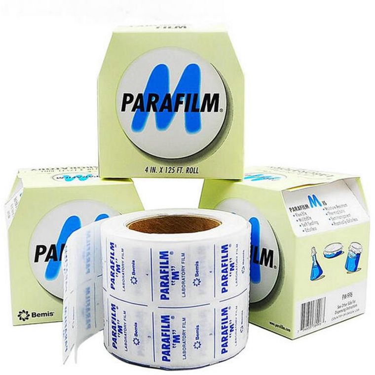 (ยกลัง 12 ม้วน) พาราฟิล์ม Parafilm M, 4 นิ้วx125 ฟุต, แบบม้วน, ยี่ห้อ ...