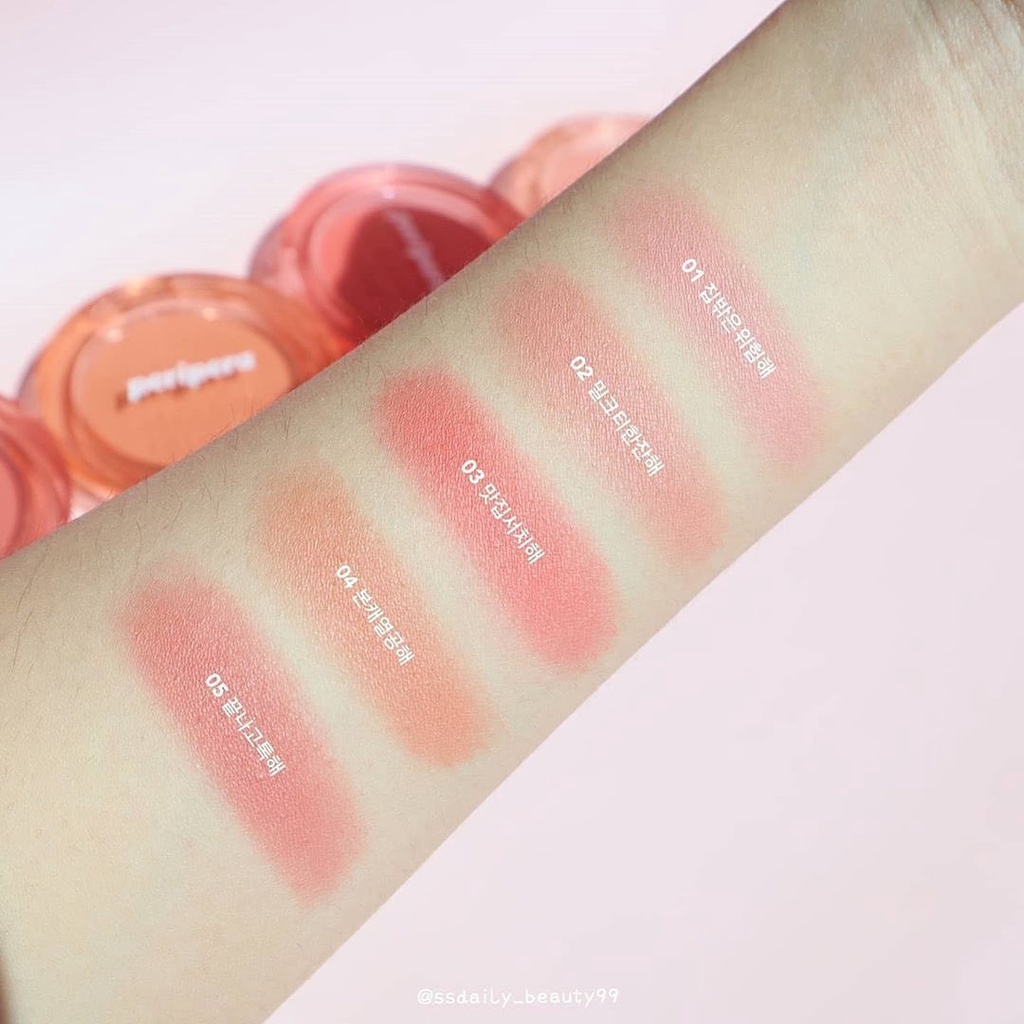 Peripera Pure Blushed Sunshine Cheek 4.2g เพอริเพอร่า บลัชออนเนื้อฝุ่น ...