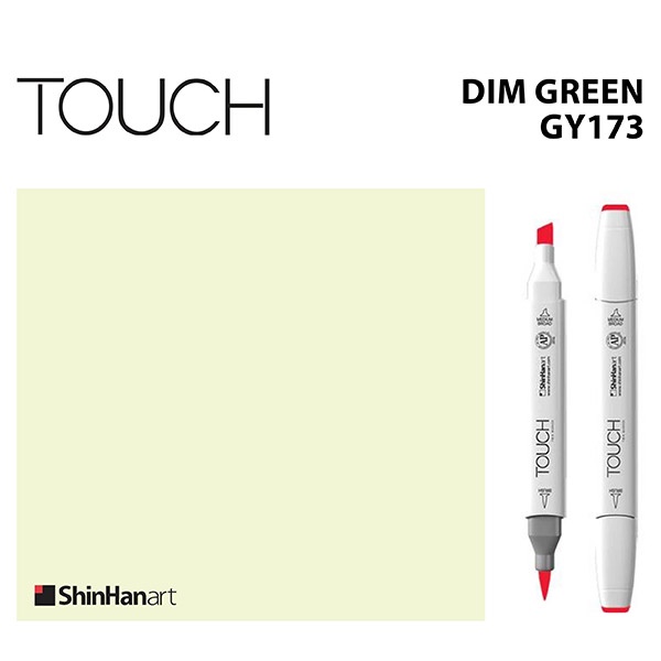 TOUCH TWIN BRUSH MARKER GY173 (DIM GREEN) / มาร์คเกอร์หัวพู่กัน-หัวตัด ...