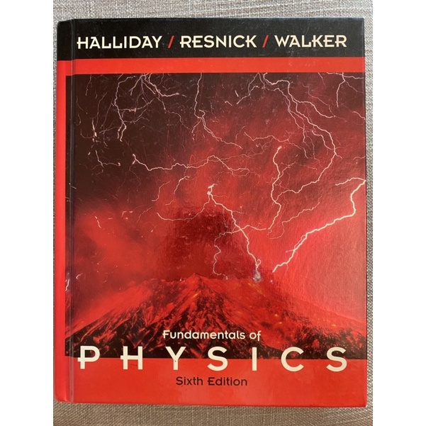 [หนังสือมือสอง textbook สภาพเหมือนใหม่] Fundamentals of Physics (Sixth Edition) - Halliday ...