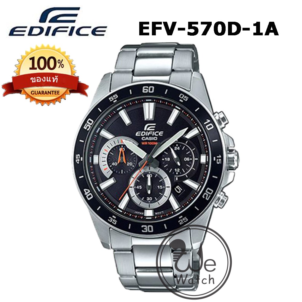CASIO Edifice รุ่น EFV-570 ของแท้ 100% Chronograph นาฬิกาข้อมือผู้ชาย ...