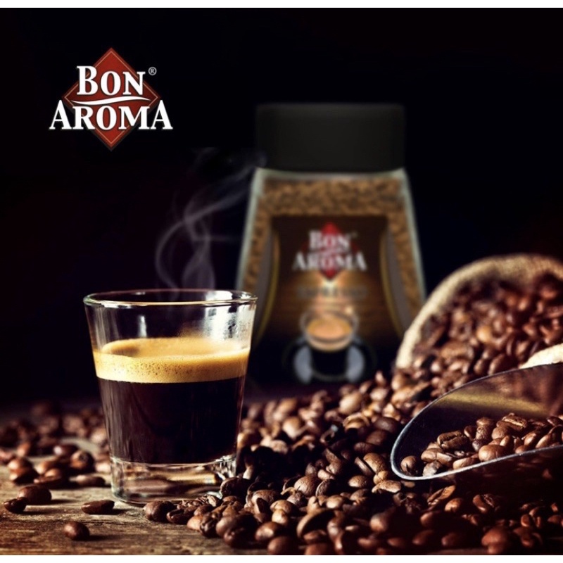 กาแฟสำเร็จรูป Bon Aroma ขนาด 100 กรัม มีทั้งหมด 2 สูตรด้วยกัน | Shopee ...