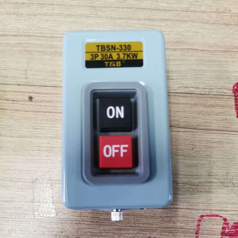 สวิตช์ ON-OFF ออนอ๊อฟ POWER PUSH BUTTON CONTROL T&B 3P 15A และ 30A ...
