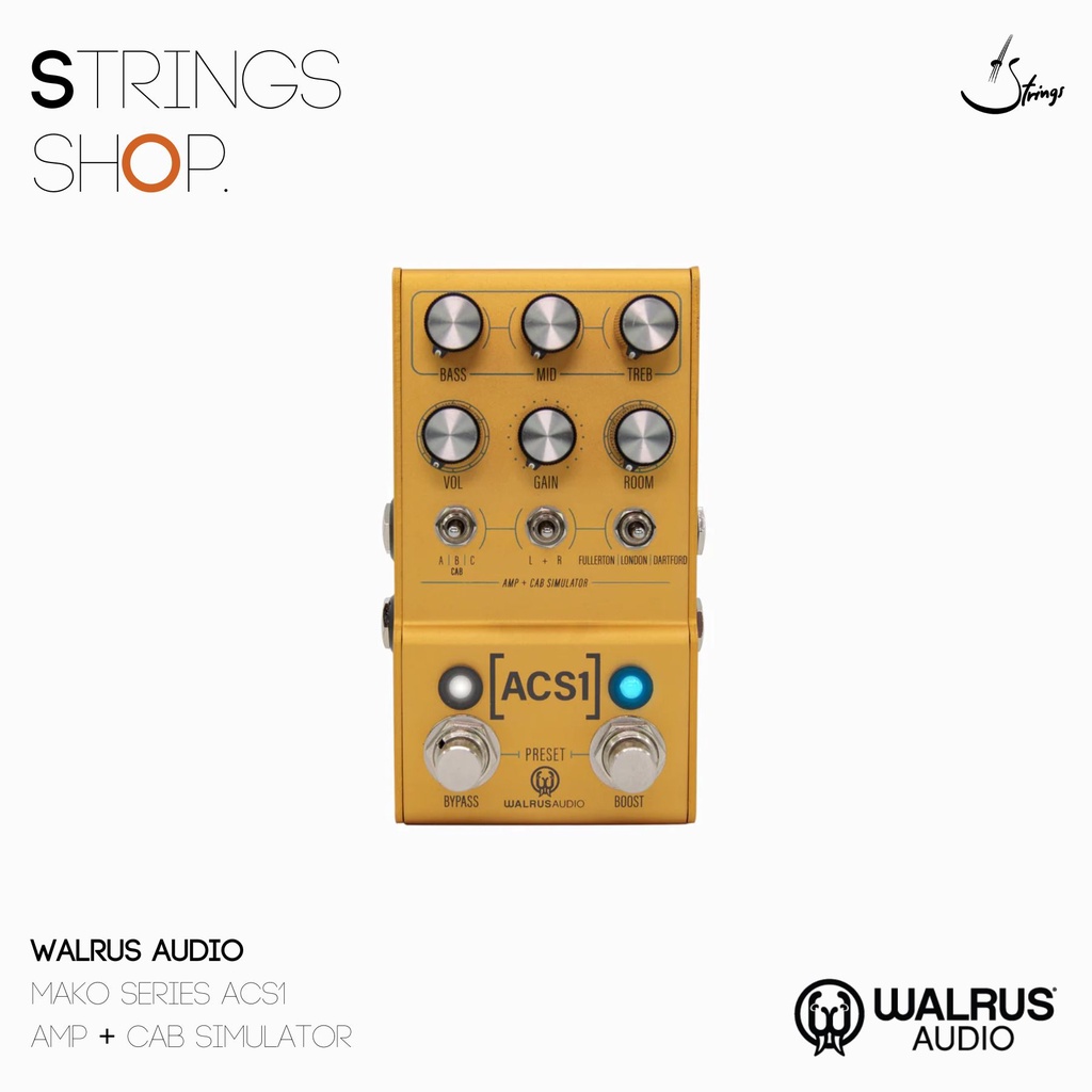 เอฟเฟคกีตาร์ Walrus Audio Mako Series ACS1 Amp + Cab Simulator | Shopee ...