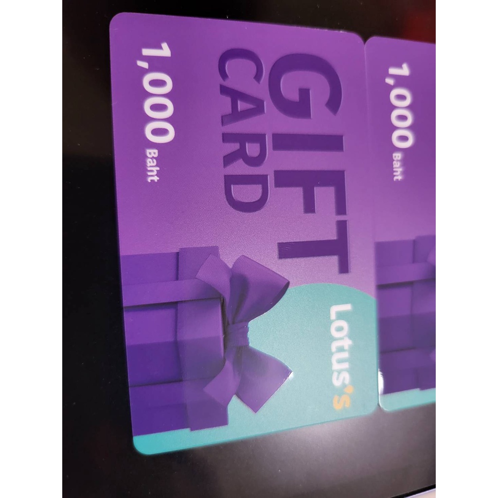 พร้อมส่ง : Tesco lotus cash card บัตร เทสโก้โลตัส 1000 บาท gift card ...