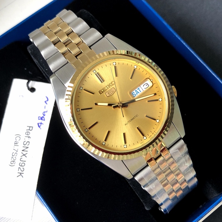 Seiko 5 SNXJ90K SNXJ92K ขอบหยัก หายากNOS Seiko Datejust | Shopee Thailand