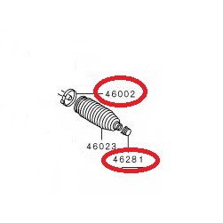 เหล็กรัด ยางกันฝุ่นแร็คพวงมาลัย TRITON PAJERO ไทรทัน ปาเจโร่ Mitsubishi ...