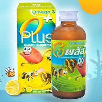 O Plus โอพลัส โอเมก้า 3 น้ำมันปลา รสน้ำผึ้งมะนาว ขวด 120 มล. | Shopee ...