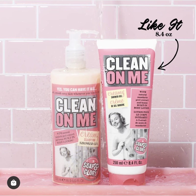 Soap and Glory Clean On Me Creamy Clarifying Shower Gel | Shopee Thailand