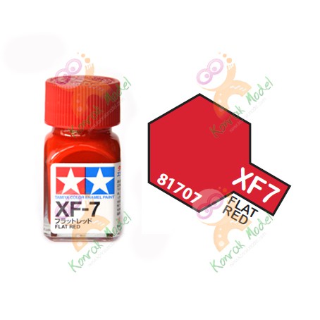 สีสูตรน้ำมัน Tamiya Enamel XF7 Flat Red 10ml | Shopee Thailand