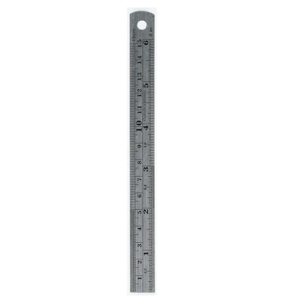 ไม้บรรทัดฟุตเหล็ก 6 นิ้ว sck Metal ruler 6 inches จำนวน 1 อัน | Shopee ...