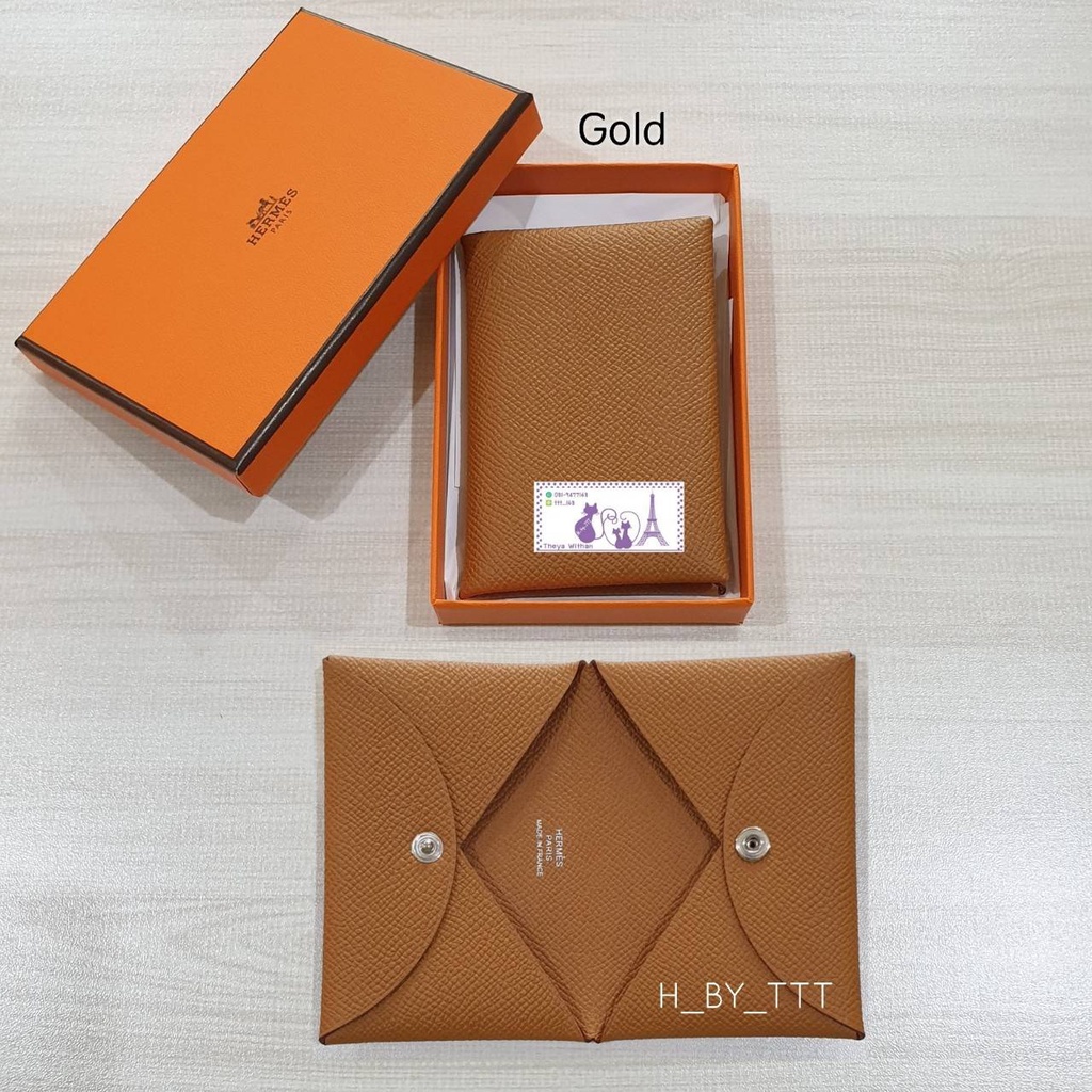 H_by_TTT NEW H ermes Calvi Cardholder wallet in Epsom กระเป๋าใส่การ์ด ...