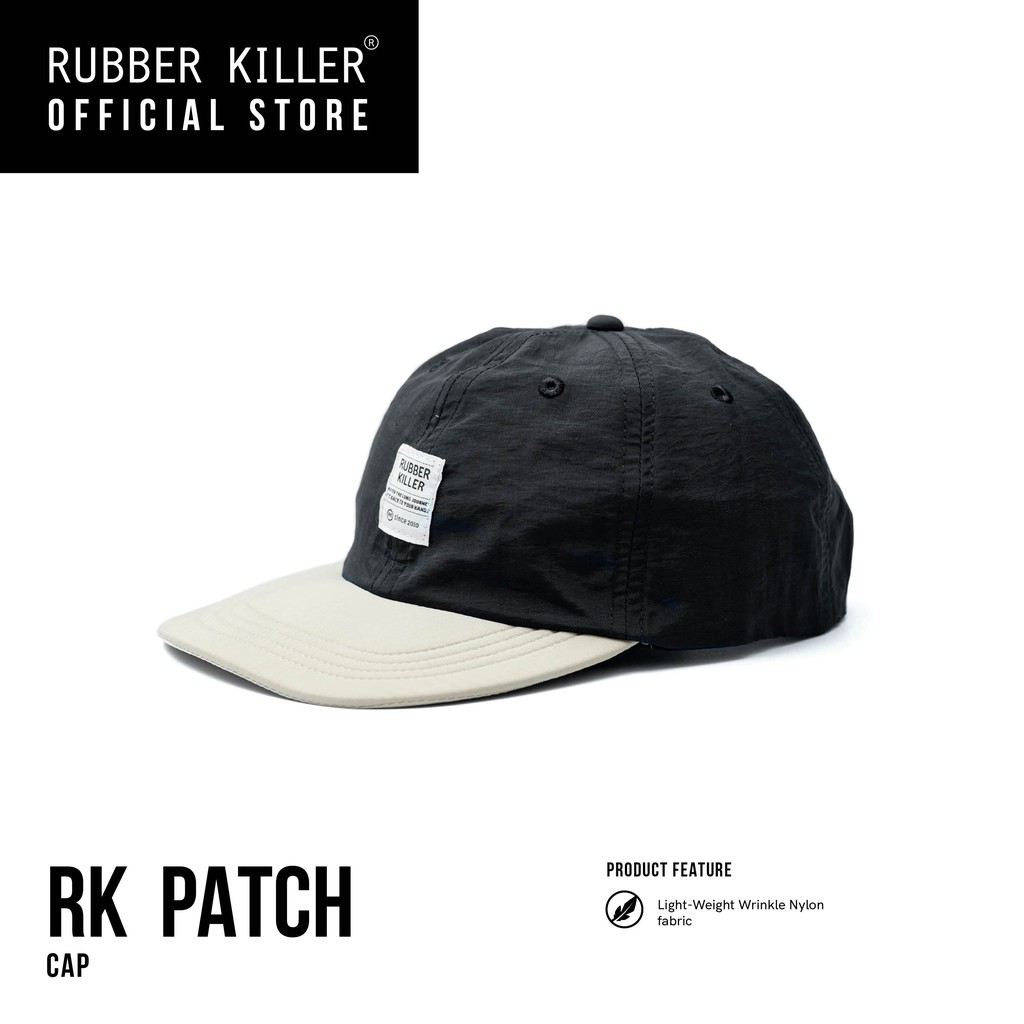 Rubber Killer - RK PATCH - WRINKLED NYLON CAP (หมวกแก๊ป) | Shopee Thailand