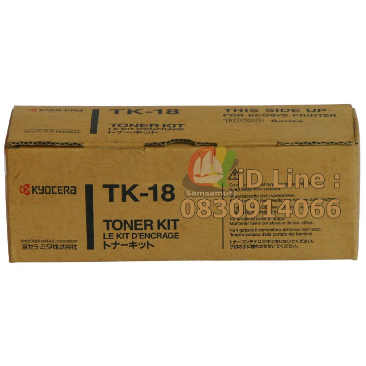 Original Kyocera TK-18 (7.2k) ตลับหมึกโทนเนอร์แท้ สีดำ FS1010, FS1000 ...