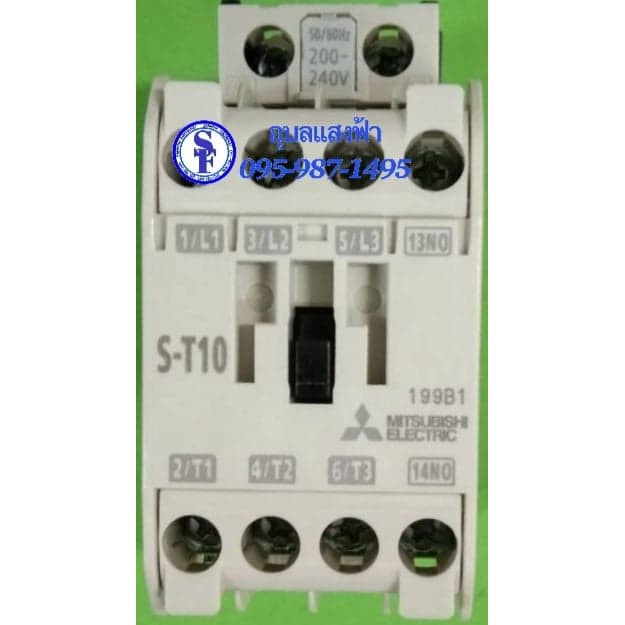 S-T10 คอนแทค 230V Mitsubishi แมกเนติกมิตซูบิชิ S-T10 220V,380V ของแท้ 100% Magnetic Contactor ...