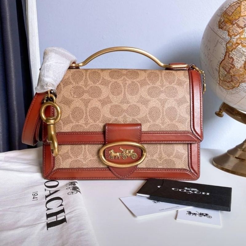Coach Riley Top Handle 22 In Signature Canvas | Shopee Thailand