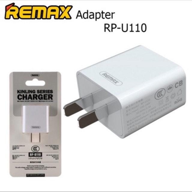 Remax RP-U110. หัวชาร์จ 1 USB. 2.1A. | Shopee Thailand