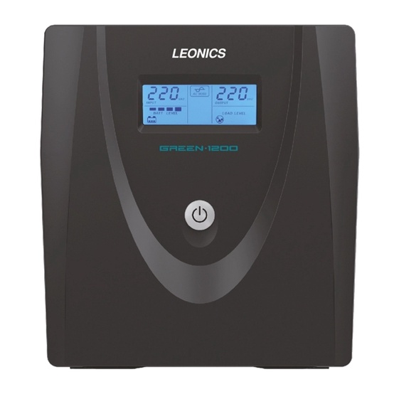 LEONICS UPS GREEN (1200VA/720W) (2Y) (PW1-000585) | Shopee Thailand