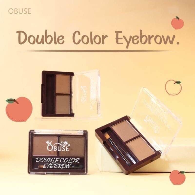 OB-1395 OBUSE DOUBLE COLOR EYEBRONW โอบิวซ์ ดับเบิ้ล คัลเลอร์ อายบราวน์ ...