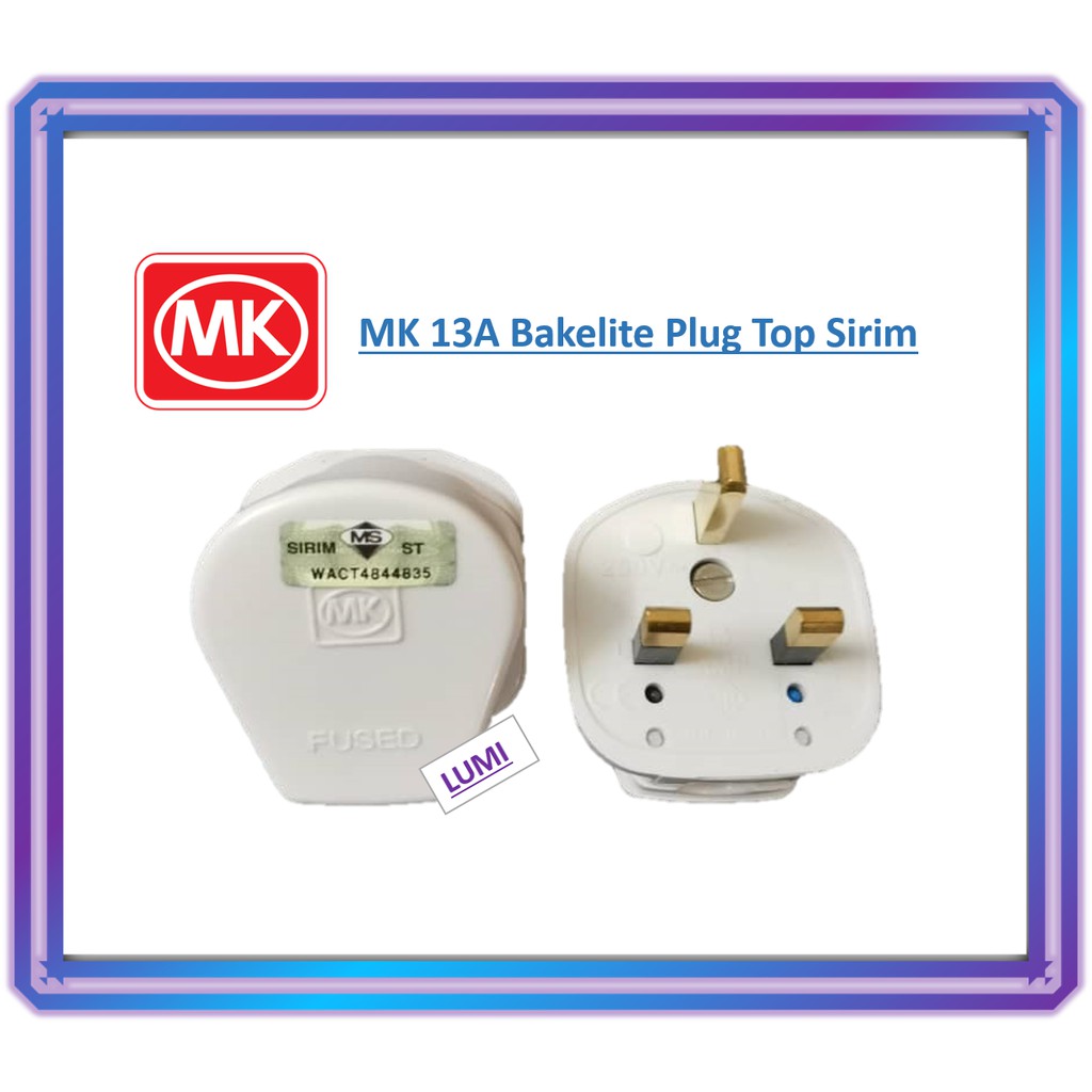 Mk 13A Bakelite Plug Top Sirim | Shopee Thailand