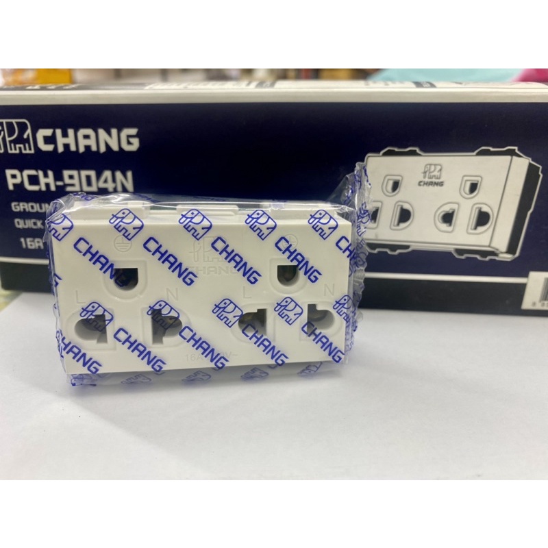 ปลั๊กกราวด์คู่ช้าง เเบบเสียบ รุ่น PCH-904N | Shopee Thailand