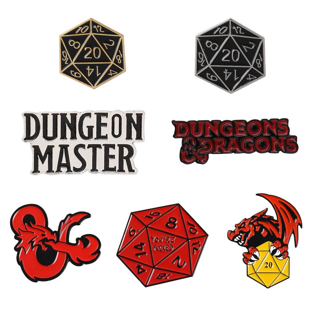 เข็มกลัด รูปการ์ตูนอนิเมะ Dungeon Master Dungeon และ Dragon Pins แบบ ...