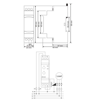 ERV-08 AERV-08 Multi Function Delay Timer Relay ดีเลย์ ไทเมอร์ รีเลย์ ปรับเวลาได้ 220V 24V AC DC ...