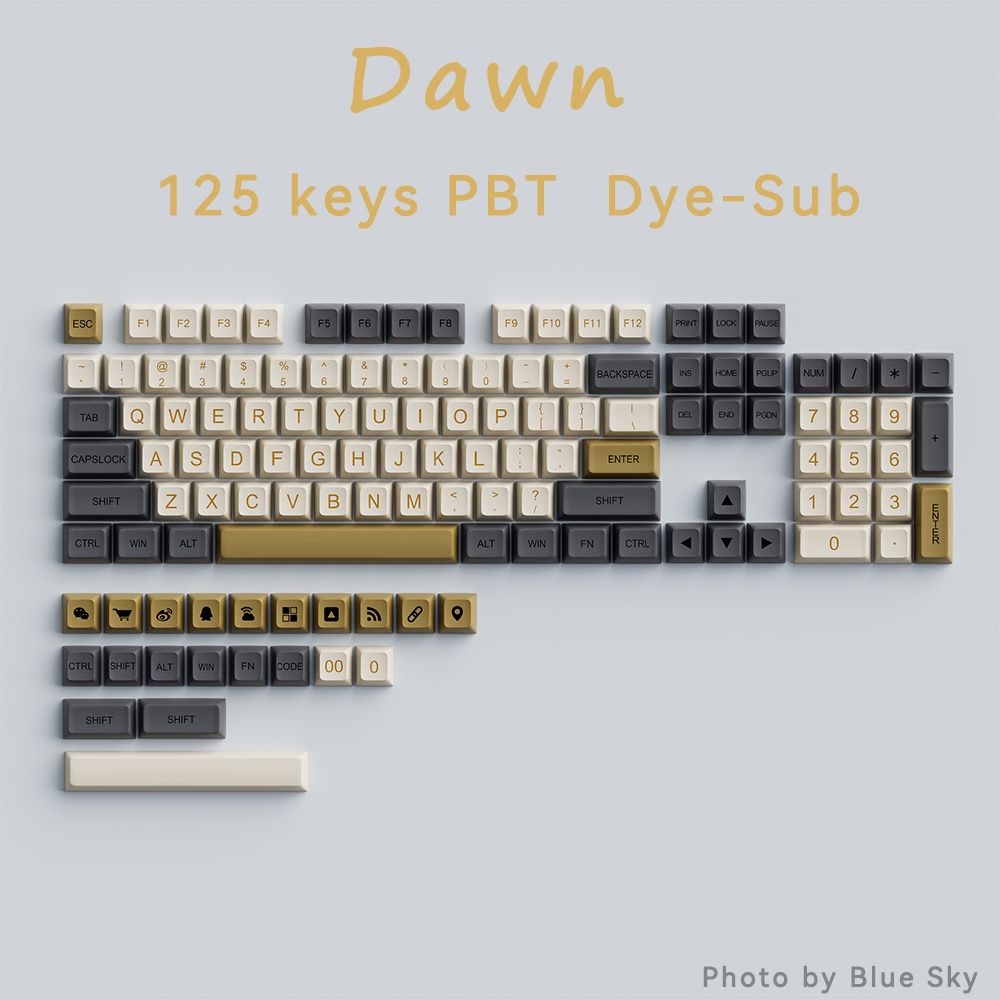 Fast shipping XDA keycaps PBT keycap set Dye-sublimation GMK 61/68/84 ...