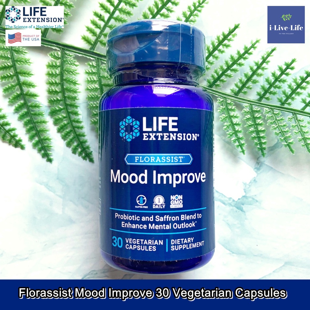 Life Extension - Florassist Mood Improve 30 Vegetarian Capsules อาหาร ...