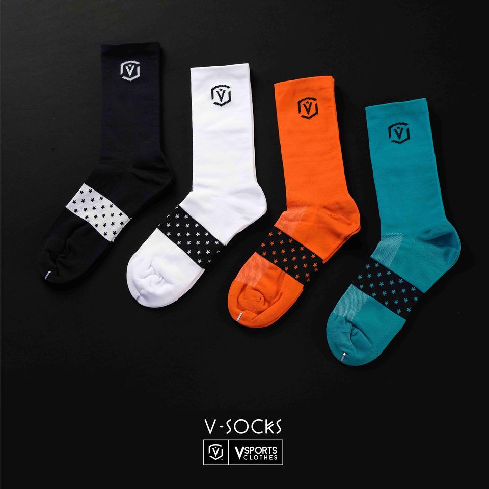 V-socks / V-star ถุงเท้า nylon 100% ยืดหยุ่นดี ระบายอากาศเยี่ยม เหมาะ ...