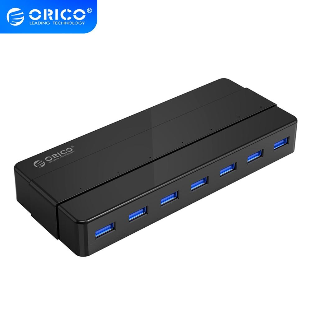 ORICO H7928-U3 USB HUB ฮับ 7พอร์ต USB3.0 เดสก์ท็อปฮับพร้อมอะแดปเตอร์ไฟ ...